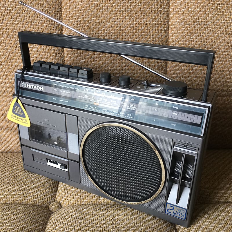 Hitachi TRK-5381L 1980s Ghetto Blaster Boom Box Radio Tape | Reverb UK