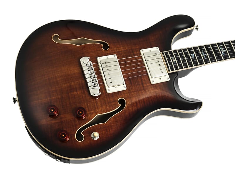 Prs Paul Reed Smith Se Hollowbody Ii Black Gold Burst | Reverb