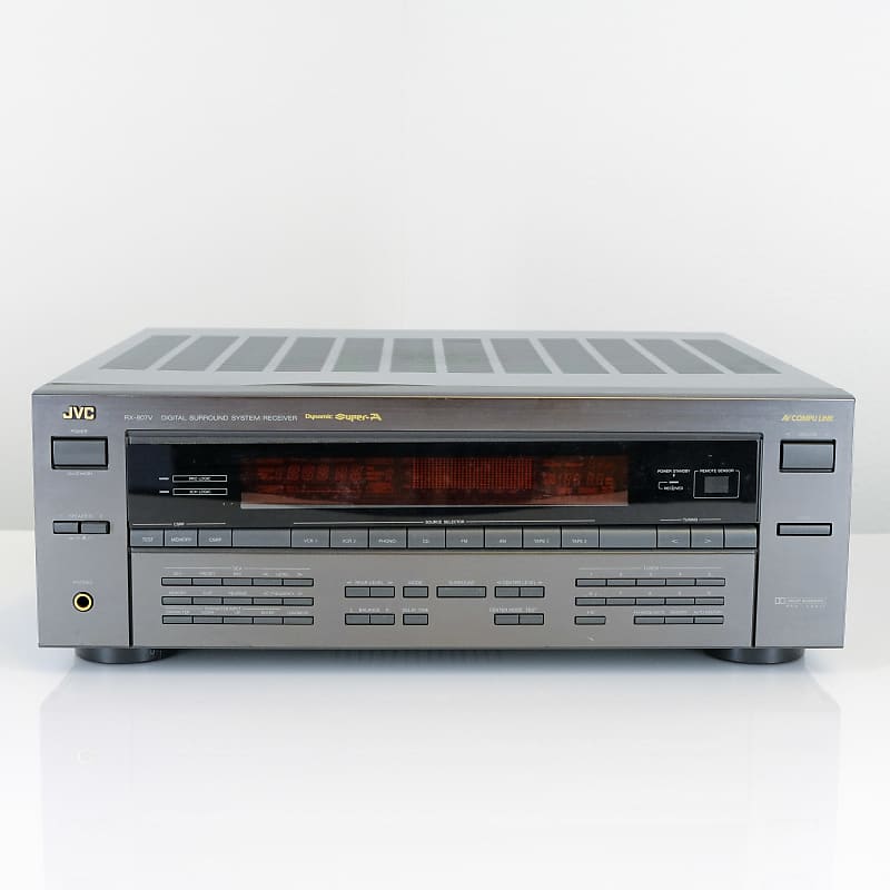 JVC RX-807V Digital Surround System Receiver - Black / Grey | Reverb