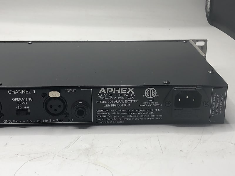 Aphex 204 Aural Exciter and Optical Big Bottom Signal | Reverb