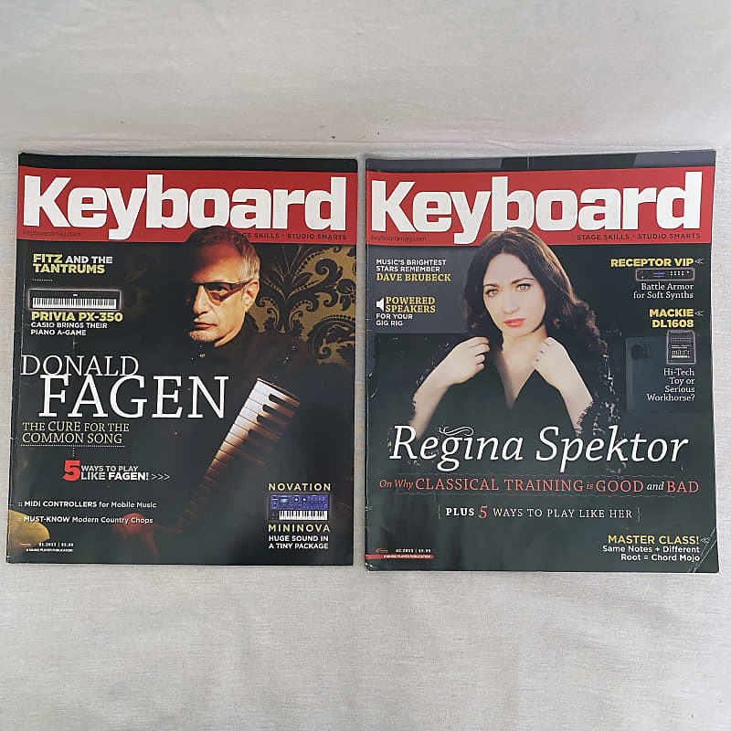 Keyboard Magazine 2013 Donald Fagen, Regina Spektor, Junkie | Reverb