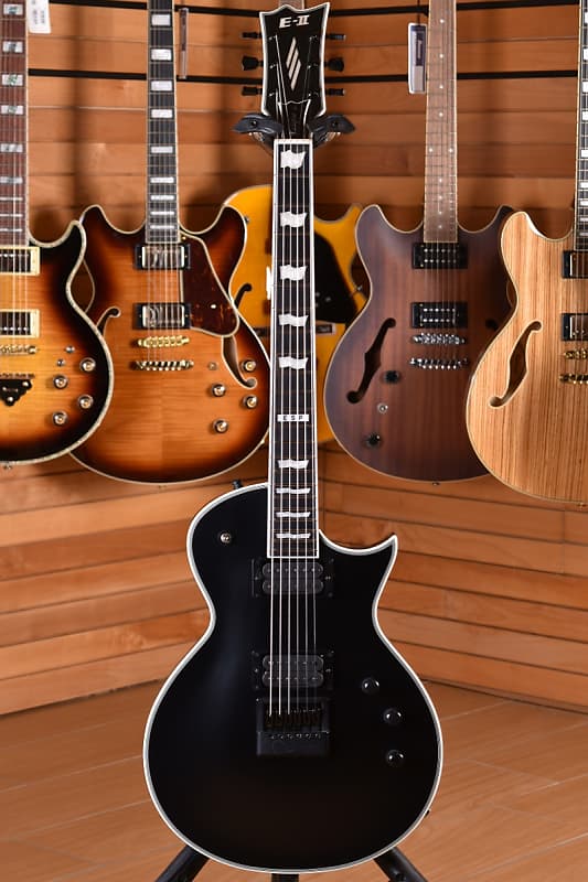 ESP E-II Eclipse Evertune Black Satin | Reverb