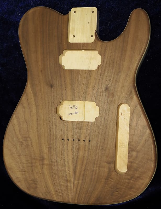 Figured Black Walnut Top \ Aged Aspen Telecaster Tele Body | Reverb