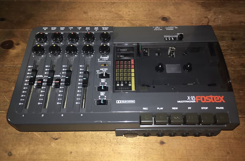 Fostex X-18 4-Track Multitrack Cassette Recorder | Reverb