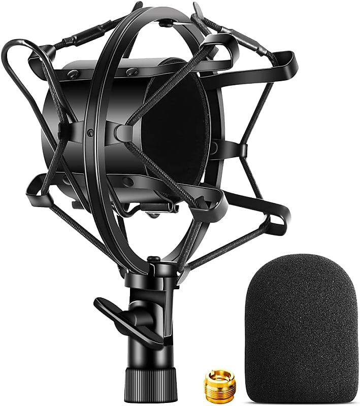 AT2020 Shock mount with Pop Filter [durable/more stable] by | Reverb