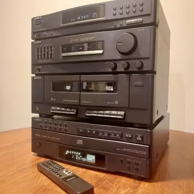 Sony HST-D107 Stereo Deck Receiver w/ CDP-C322M 5-Disc CD | Reverb