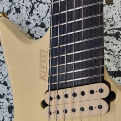 Kiesel Type X 7 String Fan-Fret Cream White | Reverb