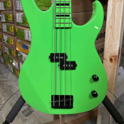 Dean Custom Zone Bass 4 string Nuclear Green Excellent | Reverb
