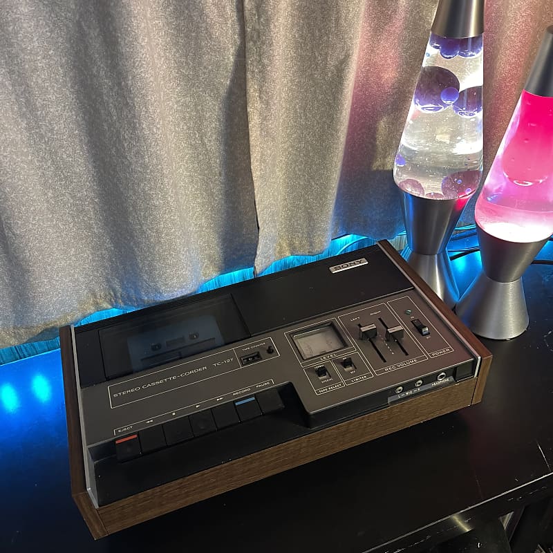 Sony Cassette Recorder Player Tape TC-127 1960s-70s | Reverb
