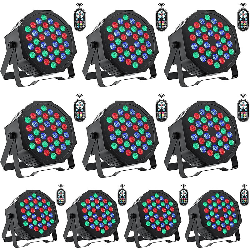 Stage Lights 10 Packs 36Led Rgb Led Par Lights, 7 Channel Dj | Reverb