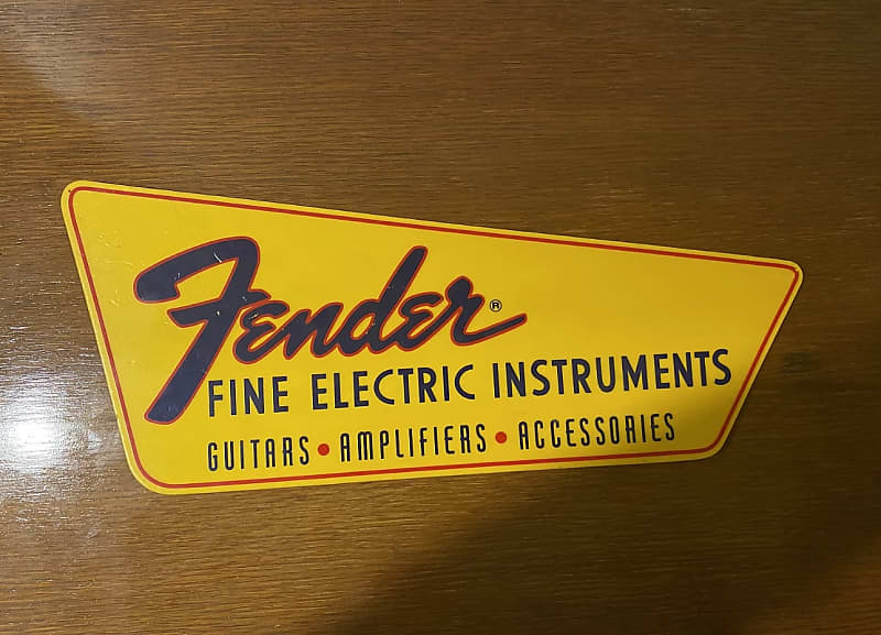Fender Dealer Sign 90s | Reverb