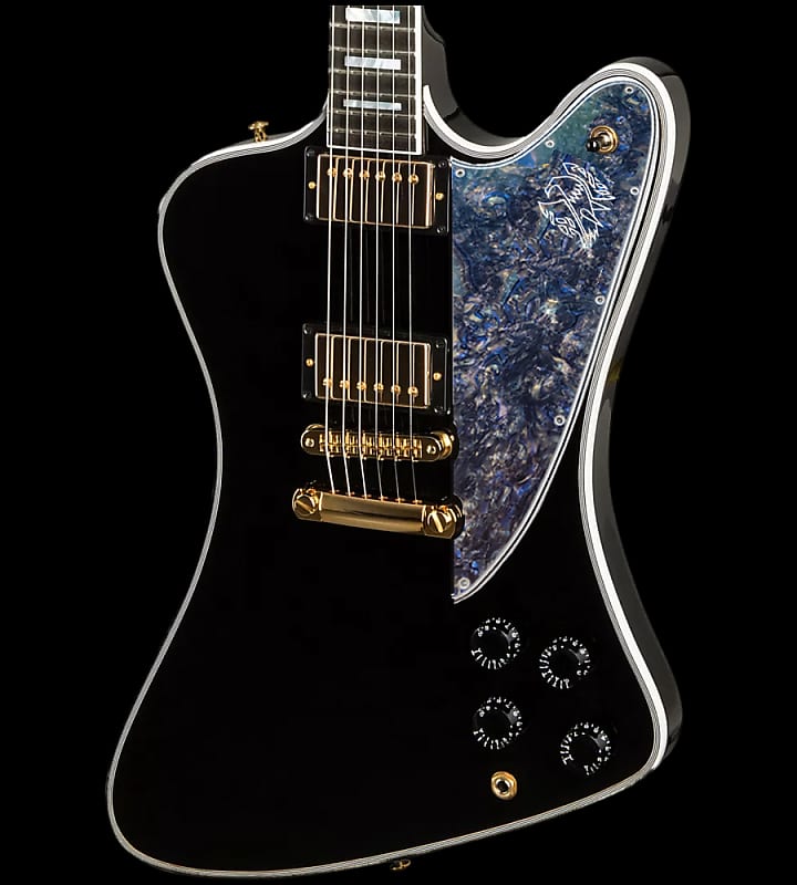 4 Ply WIDE BEVEL Black Abalone Pickguard For Gibson Custom | Reverb