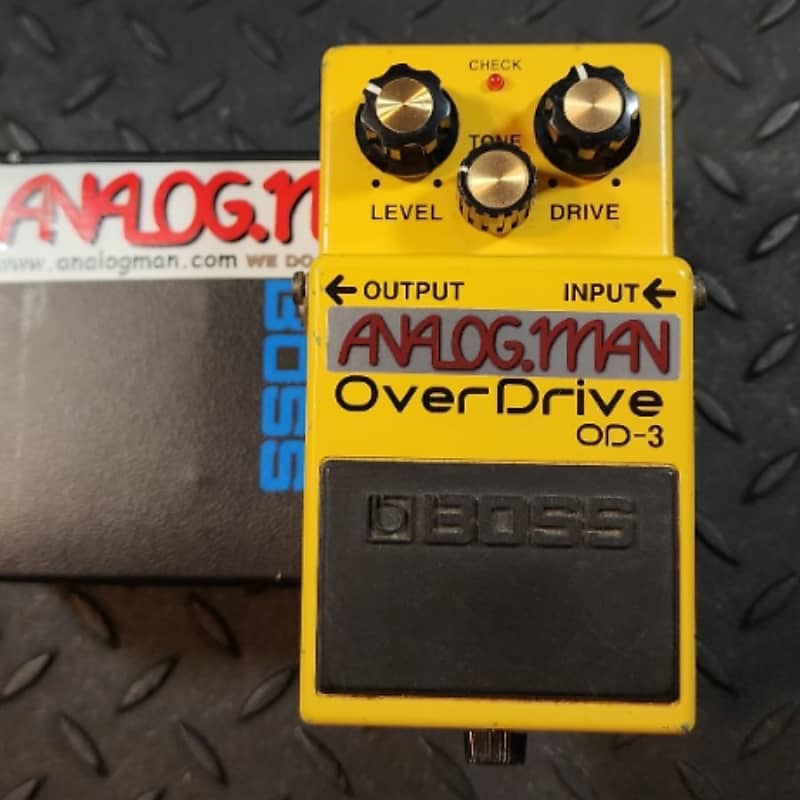 Boss OD-3 Overdrive Analogman Modded Super Mod | Reverb