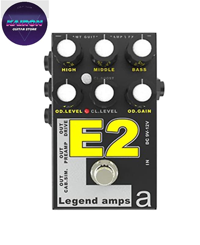 AMT Electronics E2 Guitar Pedal Preamp Cab Sim Distortion | Reverb