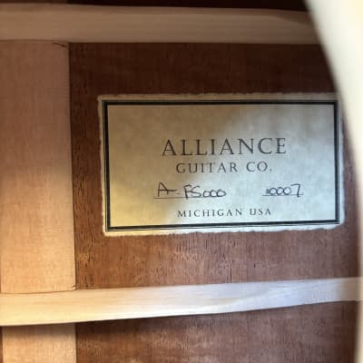 Alliance Michigan A-FS 000 Handcrafted Spruce/Curly Mahogany | Reverb