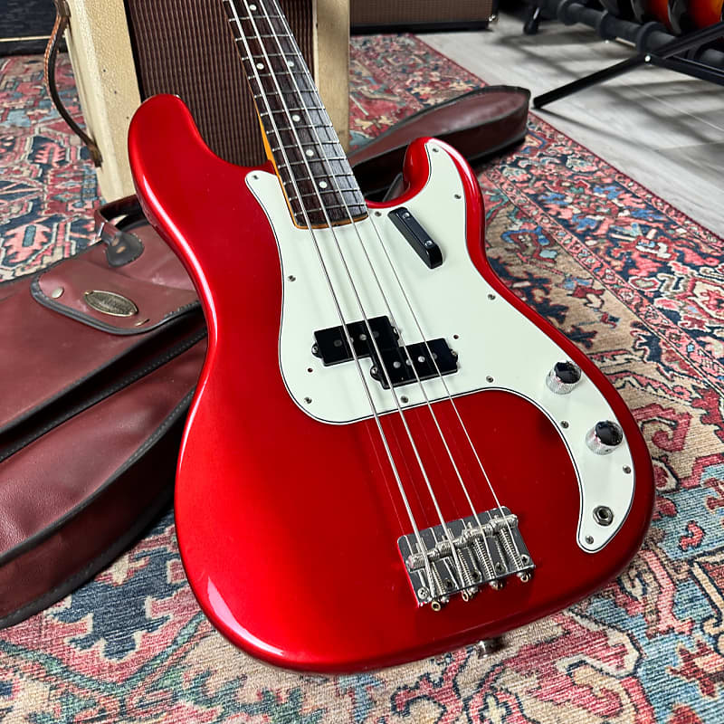 Fernandes Revival Bass RPB-50 Candy Apple Red - 1980's | Reverb