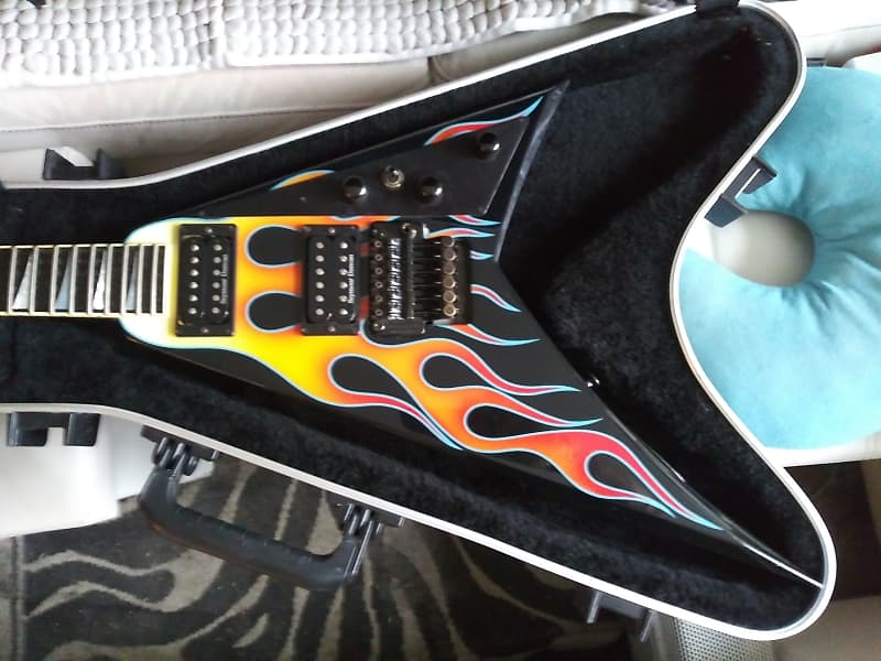 Rare Jackson USA rhoads Hot Rod Flames 90,s | Reverb Australia