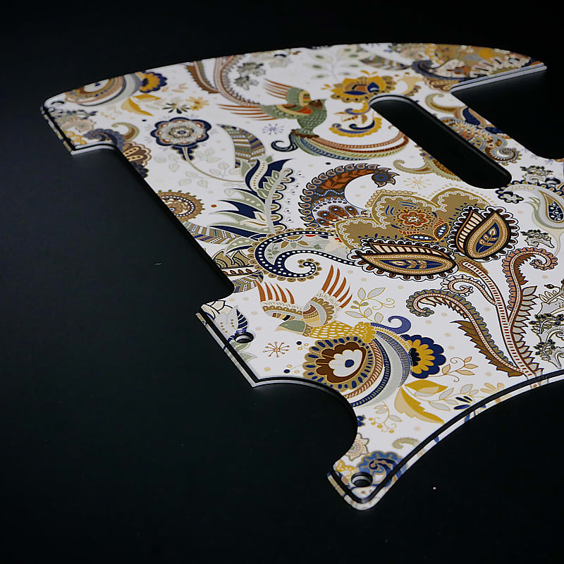 Fender Tele Pickguard / Paisley Pattern #8 / Custom Pickguard | Reverb