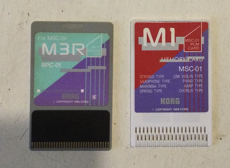 Korg Sound Cards MPC-01 & MSC-01 1990s - Multi Color | Reverb