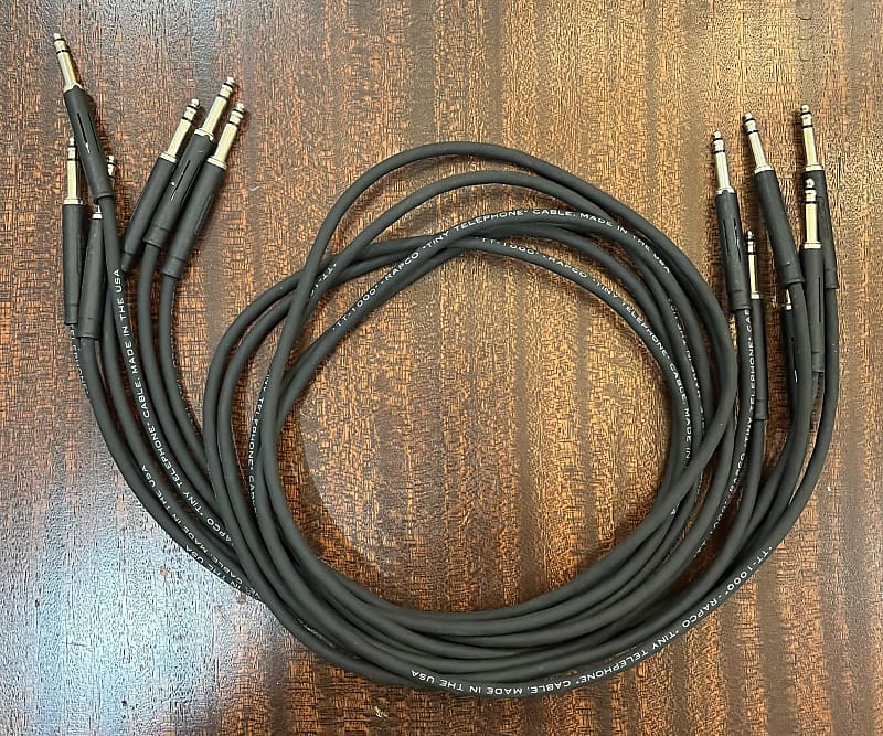 RapCo TT1000 - 3' TT Patch Cables - 6 | Reverb