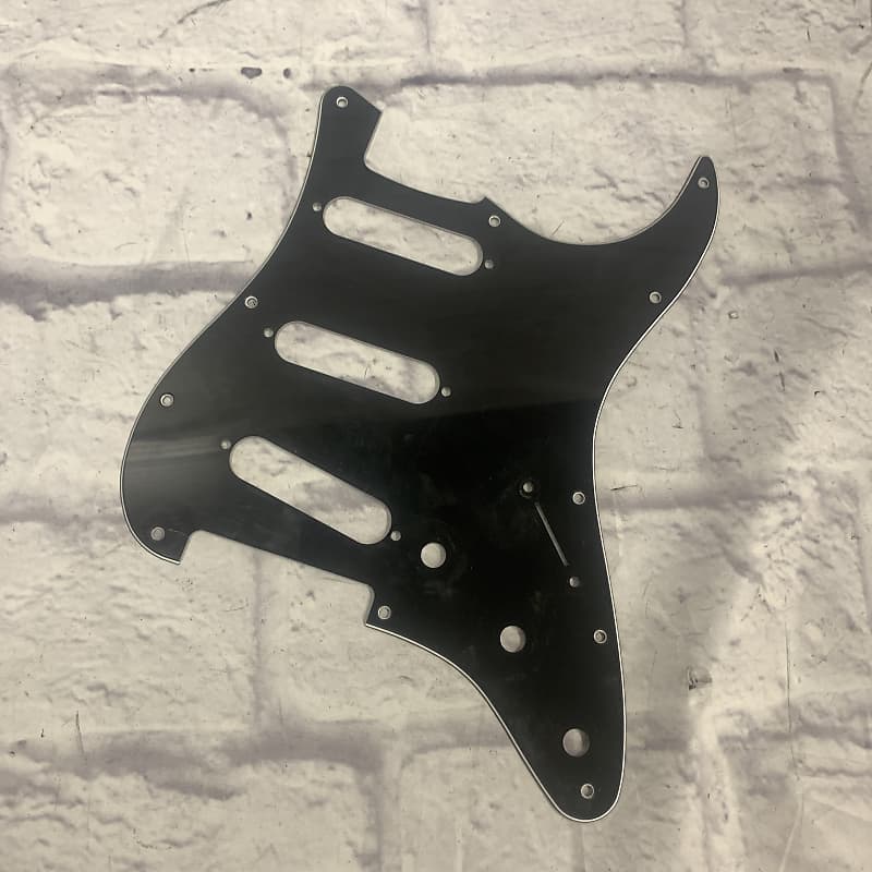 Fender Genuine Black Stratocaster Pickguard | Reverb