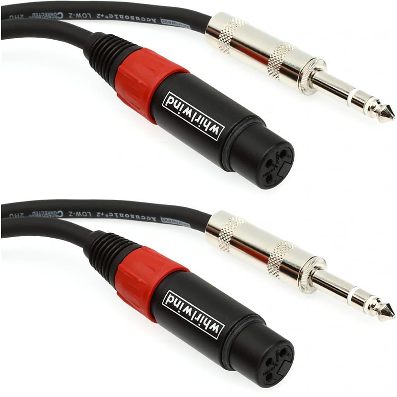 Whirlwind STF25 XLR Female to 1/4-inch TRS Male Cable - 25 | Reverb