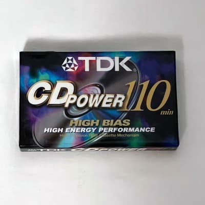 TDK CD Power High Bias 110 Blank Audio Cassette Tape - Sealed | Reverb