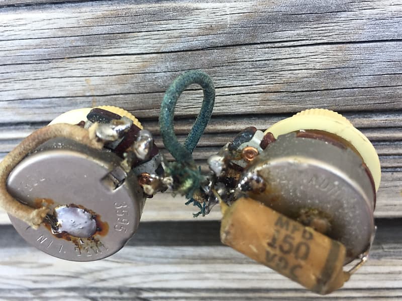 1959 Fender Jazzmaster pots and capacitor | Reverb Australia