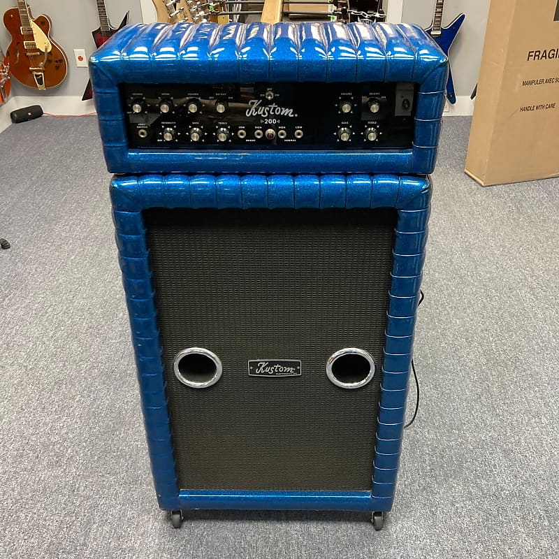 Kustom K200-b2 Blue Head and Cabinet Amp | Reverb