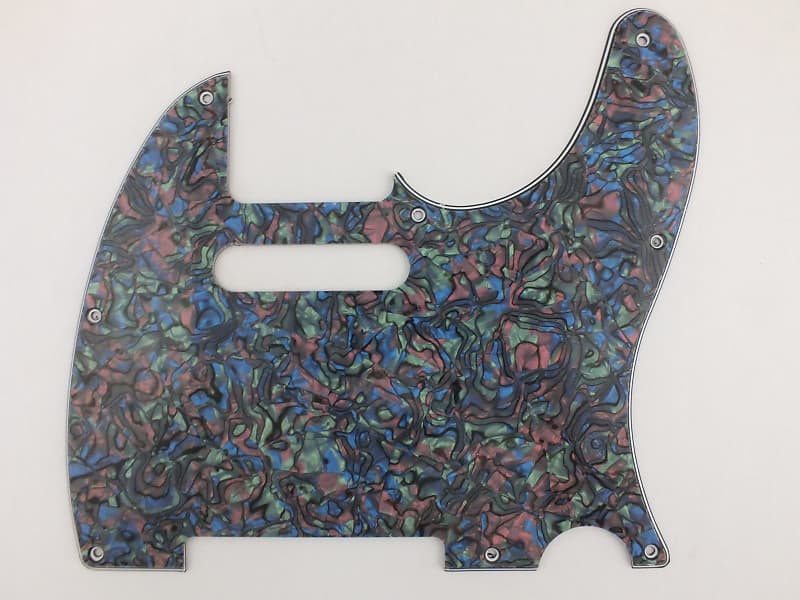 Abalone Shell Pickguard Scratch Plate for 8 hole USA/Mex | Reverb