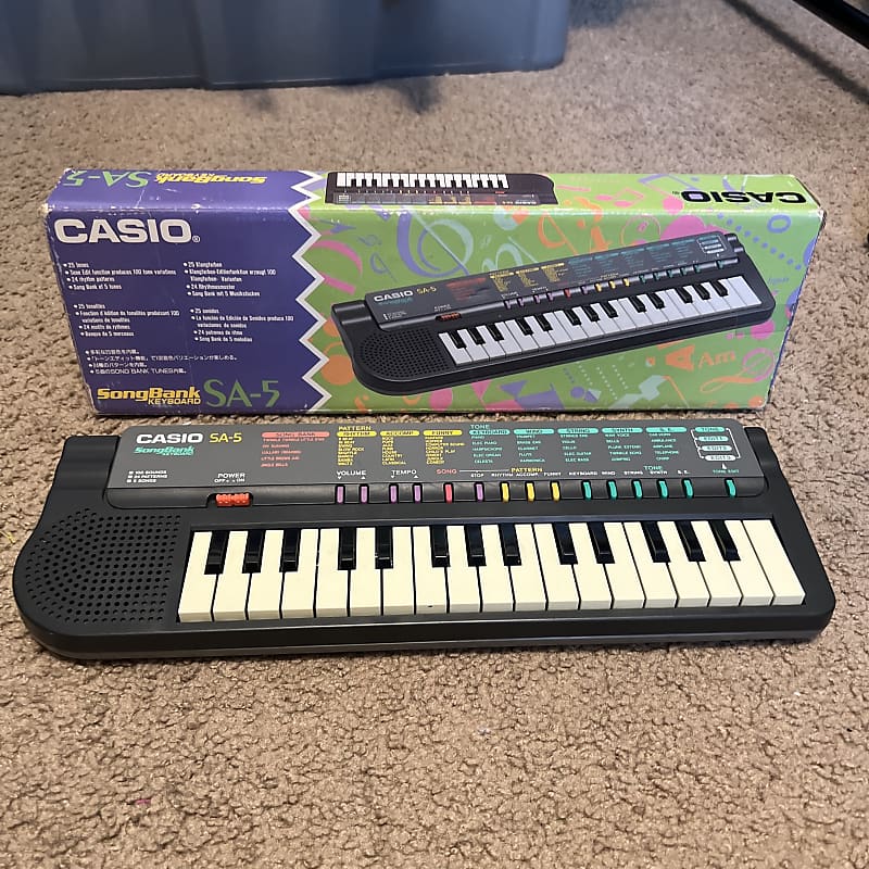 Vintage Casio SA-5 SoundBank 32 Mini Keyboard Synthesizer | Reverb
