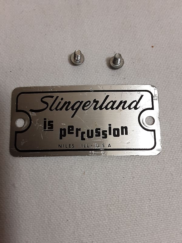 Slingerland Double Set O Matic Mount Badge 1970s - Chrome | Reverb