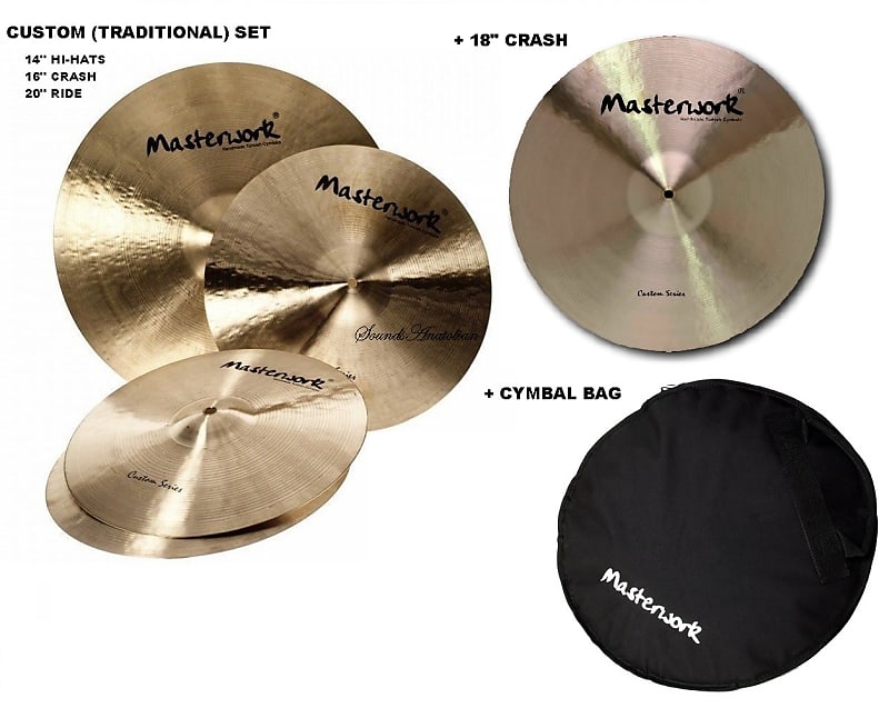 Masterwork Custom Cymbal Pack Box Set+18 | Reverb