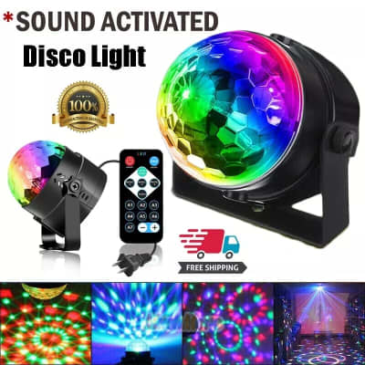 Rgb Disco Magic Ball Party Lights Strobe Dj Stage Lamp Sound | Reverb