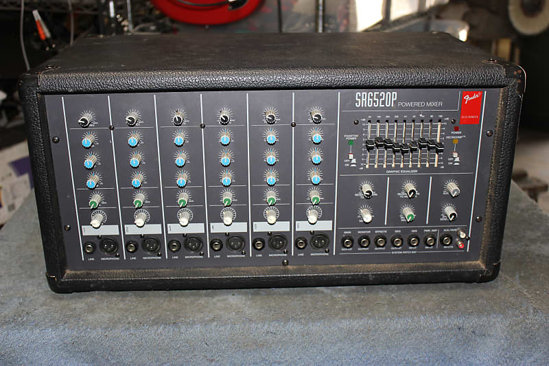 Fender SR6520P/6 Channel Powered Mixer- 500 Watts@2 Ohms | Reverb
