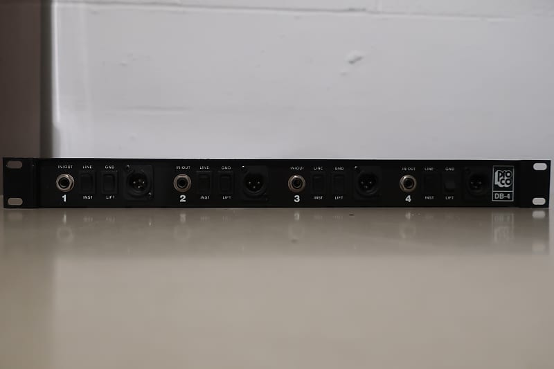 Pro Co Sound DB-4 4-Channel Direct Box Rack Mount Very Clean | Reverb