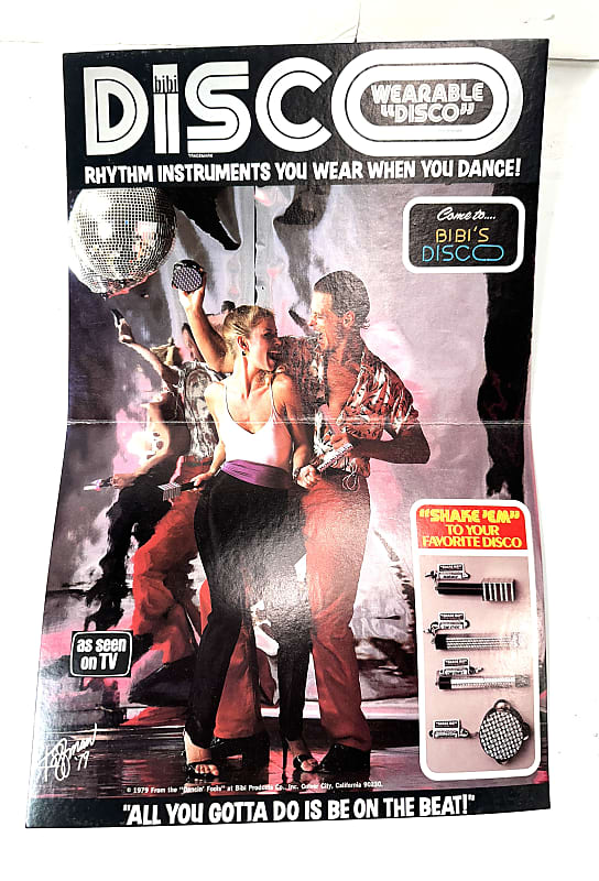 Weirdo Vintage Disco wearable percussion set new unused in | Reverb