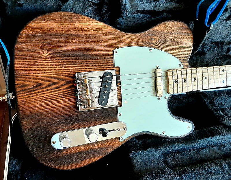 JCG Telecaster 2020 Shou Sugi Ban burn | Reverb