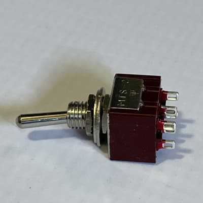 NEW - Chrome "Bat" Lever ON-ON Mini Toggle Switch Guitar/Bass | Reverb