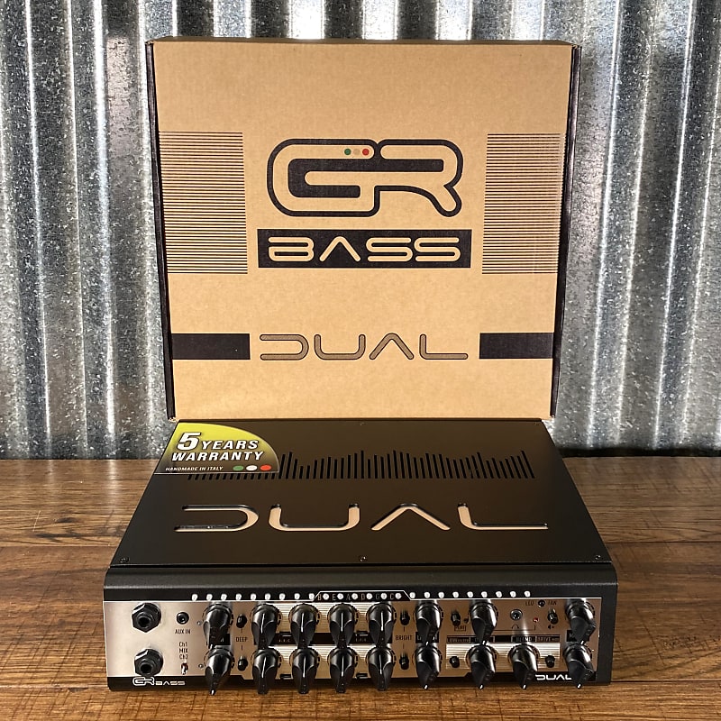 GR Bass DUAL 800 Watt Two Channel Bass Amplifier Head Black | Reverb
