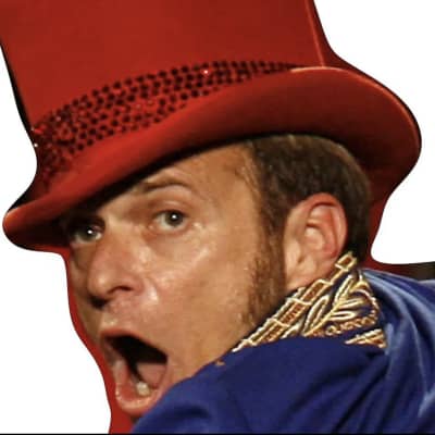 Eddie Van Halen & David Lee Roth-Red Top Hat- 57" Tall | Reverb