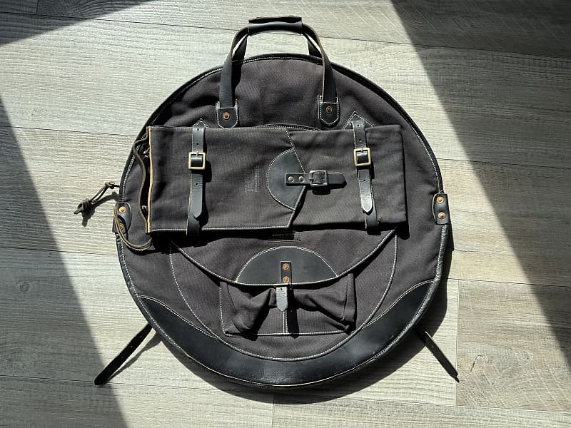 Tackle Instrument 22" Canvas Backpack Cymbal Bag Black with | Reverb