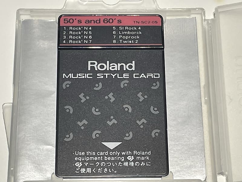 Roland E-series & Arrangers Style ROM Card TN-SC2-05 50's and | Reverb