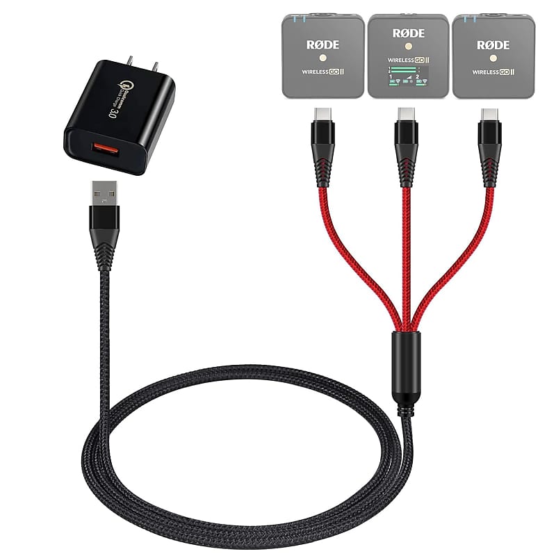 USB C Charging Cable for Rode Wireless Go 2 / ii Microphone | Reverb
