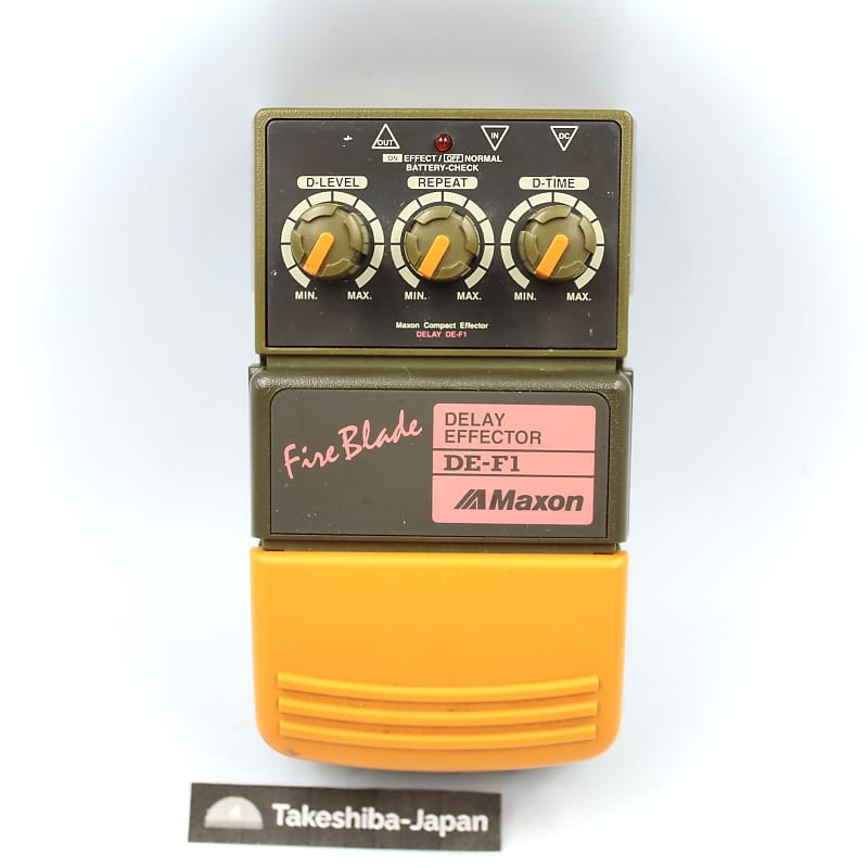 Maxon DE-F1 Delay Effector Fire Blade Made in Japan | Reverb Australia
