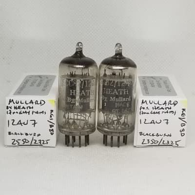 Mullard PAIR ECC82 12AU7 valve tube 1952 | Reverb