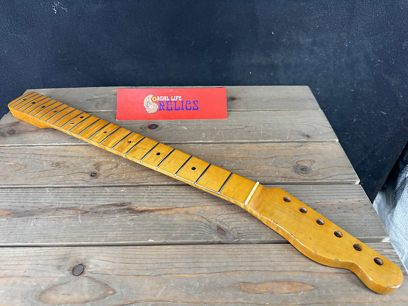 Real Life Relics Curly Flame Maple Telecaster® Style Neck 21 | Reverb
