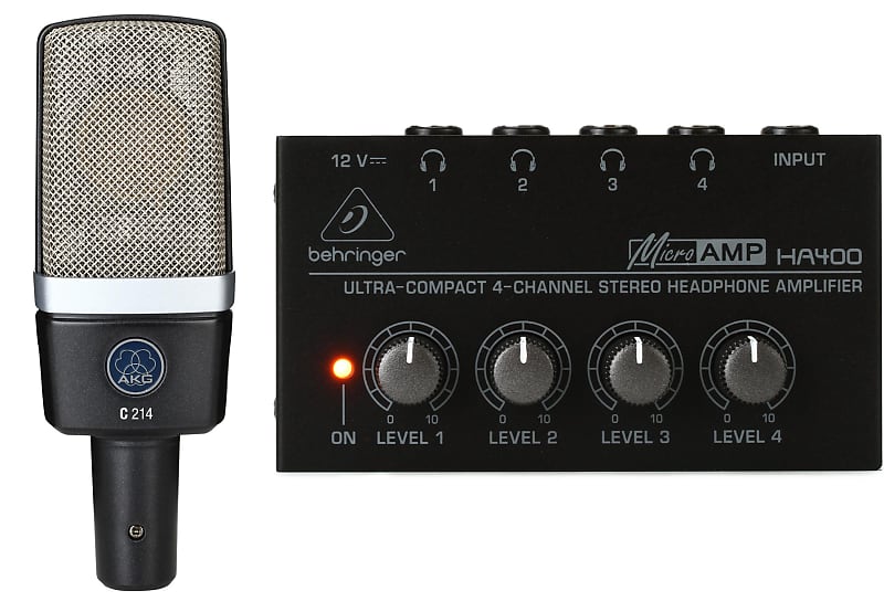 AKG C214 Large-diaphragm Condenser Microphone Bundle with | Reverb