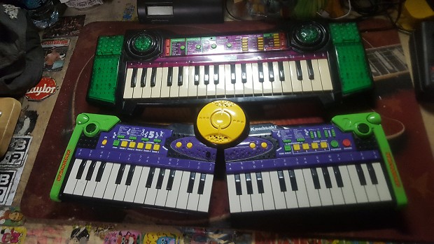 Pair Of Vintage Kawasaki Keyboards Dual Cool Keys & Special | Reverb