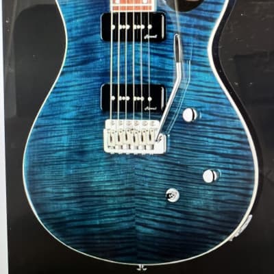 Harley Benton CST-24T P90 2021 - Ocean Blue Flame | Reverb